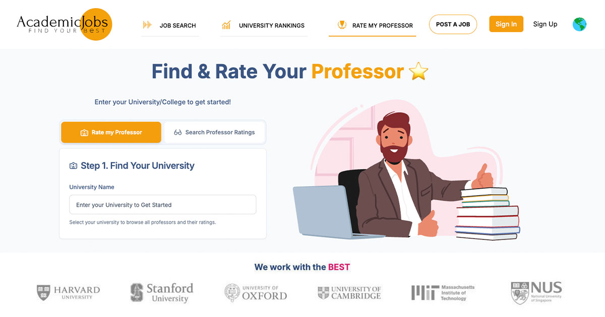 Rate My Professor Site to Rate Professors | Academic Jobs